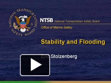 PPT – Stability and Flooding PowerPoint presentation | free to download ...