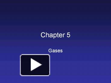 PPT – Gases PowerPoint presentation | free to view - id: 6e702b-N2VhZ