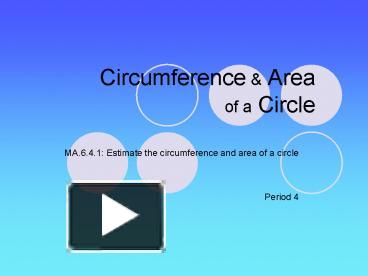 PPT – Circumference PowerPoint presentation | free to view - id: 6e96c2 ...