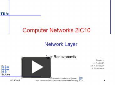 PPT – Computer Networks 2IC10 PowerPoint presentation | free to view ...