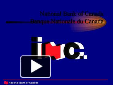 National Bank of Canada Banque Nationale du Canada presentation | free ...