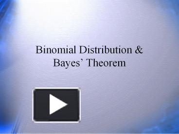 Binomial Distribution presentation | free to download