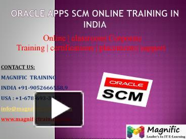 PPT – oracle scm online training in usa PowerPoint presentation | free ...