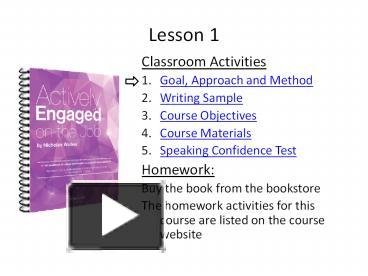 Classroom Activities presentation | free to download