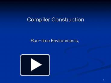 Compiler Construction presentation | free to download