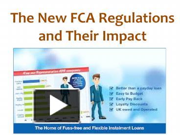 The New FCA Regulations and Their Impact presentation | free to download