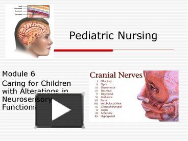 Pediatric Nursing presentation | free to download