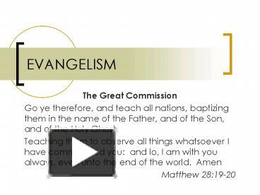 EVANGELISM presentation | free to view