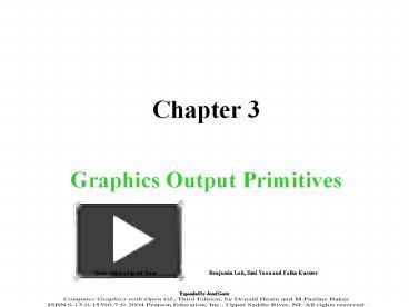PPT – Graphics Output Primitives PowerPoint presentation | free to view ...