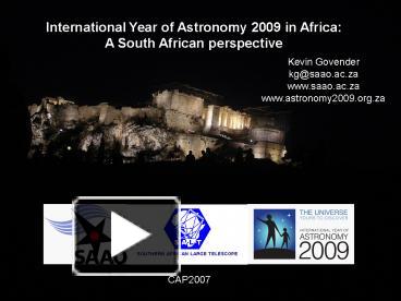 Kevin Govender presentation | free to view