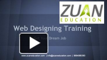 PPT – Web Designing Training By Zuan Education PowerPoint presentation ...
