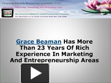 Grace Beaman Has More Than 23 Years Of Rich Experience In Marketing And ...
