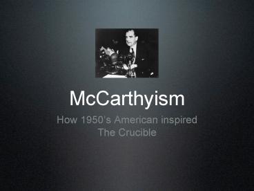 McCarthyism presentation | free to view