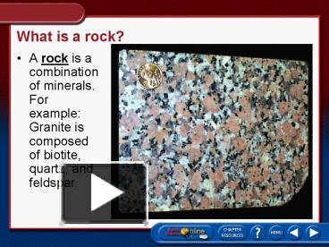 PPT – What is a rock? PowerPoint presentation | free to download - id ...