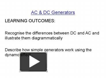 PPT – AC PowerPoint presentation | free to download - id: 6f3b00-ODU4O