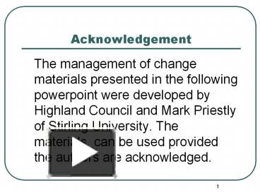 Acknowledgement presentation | free to view