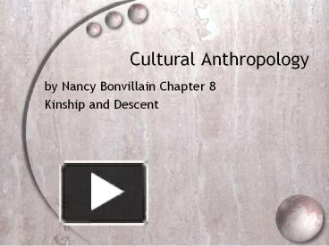 Cultural Anthropology presentation | free to download