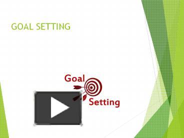 Goal setting presentation | free to download