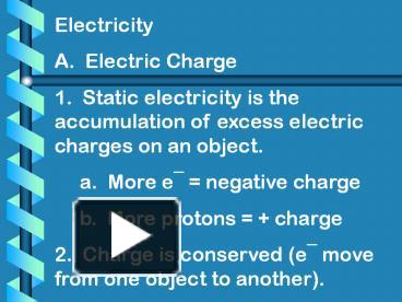 Electricity presentation | free to download