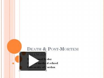 PPT – Death PowerPoint presentation | free to download - id: 6f68d9-YmQ0Z