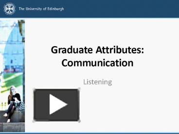 Graduate Attributes: Communication presentation | free to download