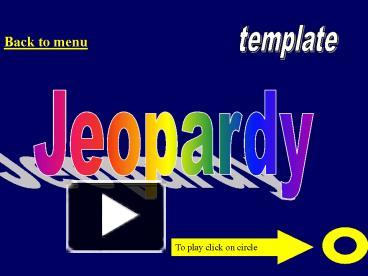 PPT – Jeopardy in Color PowerPoint presentation | free to view - id ...
