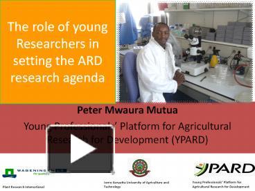 Peter Mwaura Mutua presentation | free to download