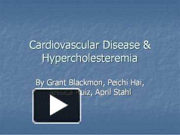 PPT – Cardiovascular Disease PowerPoint presentation | free to download ...
