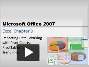 PPT – Excel Chapter 9 PowerPoint presentation | free to download - id ...