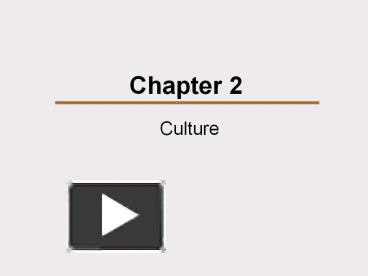 Culture presentation | free to download