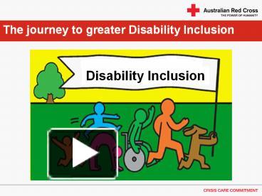 The journey to greater Disability Inclusion presentation | free to view
