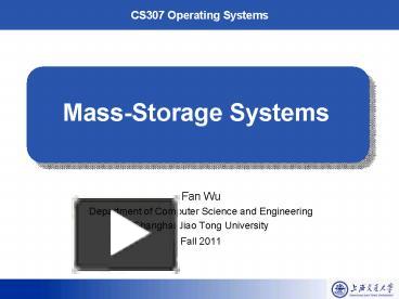 Mass-Storage Systems presentation | free to view