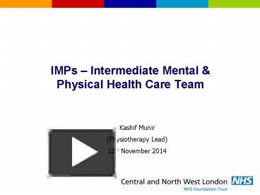 IMPs presentation | free to view