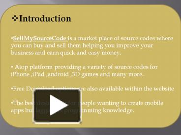 PPT – Sell My Source Code PowerPoint presentation | free to download ...