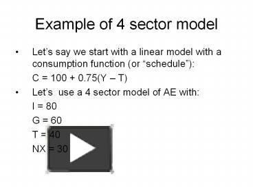 Example of 4 sector model presentation | free to view