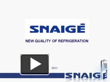 PPT – NEW QUALITY OF REFRIGERATION PowerPoint presentation | free to ...