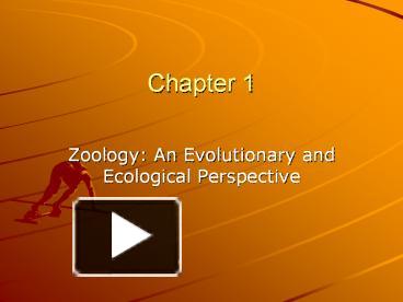 Zoology: An Evolutionary and Ecological Perspective presentation | free ...