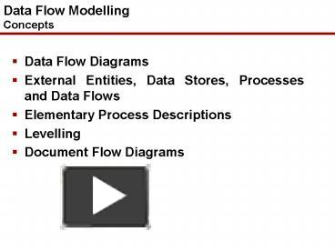 PPT – Data Flow Modelling Concepts PowerPoint presentation | free to ...