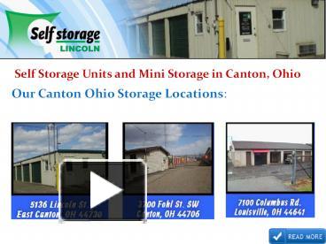Self Storage Units and Mini Storage in Canton, Ohio presentation | free ...
