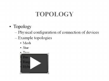TOPOLOGY presentation | free to download