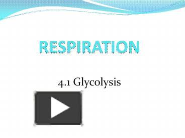 RESPIRATION presentation | free to download