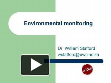 PPT – Environmental monitoring PowerPoint presentation | free to view ...