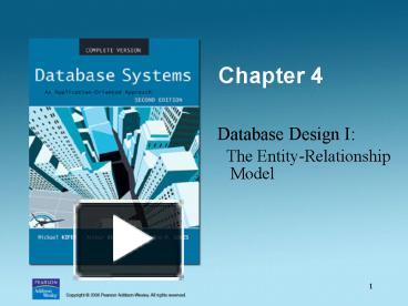 Database Design I: The Entity-Relationship presentation | free to download