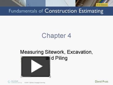 PPT – Measuring Sitework, Excavation, and Piling PowerPoint ...