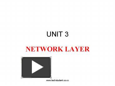 NETWORK LAYER presentation | free to download