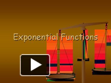 PPT – Exponential Functions PowerPoint presentation | free to view - id ...