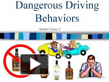 Dangerous Driving Behaviors presentation | free to view