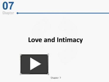 Love and Intimacy presentation | free to download