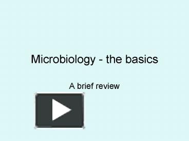 PPT – Microbiology the basics PowerPoint presentation | free to view ...