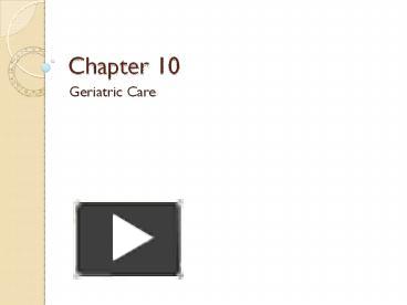 Geriatric Care presentation | free to download